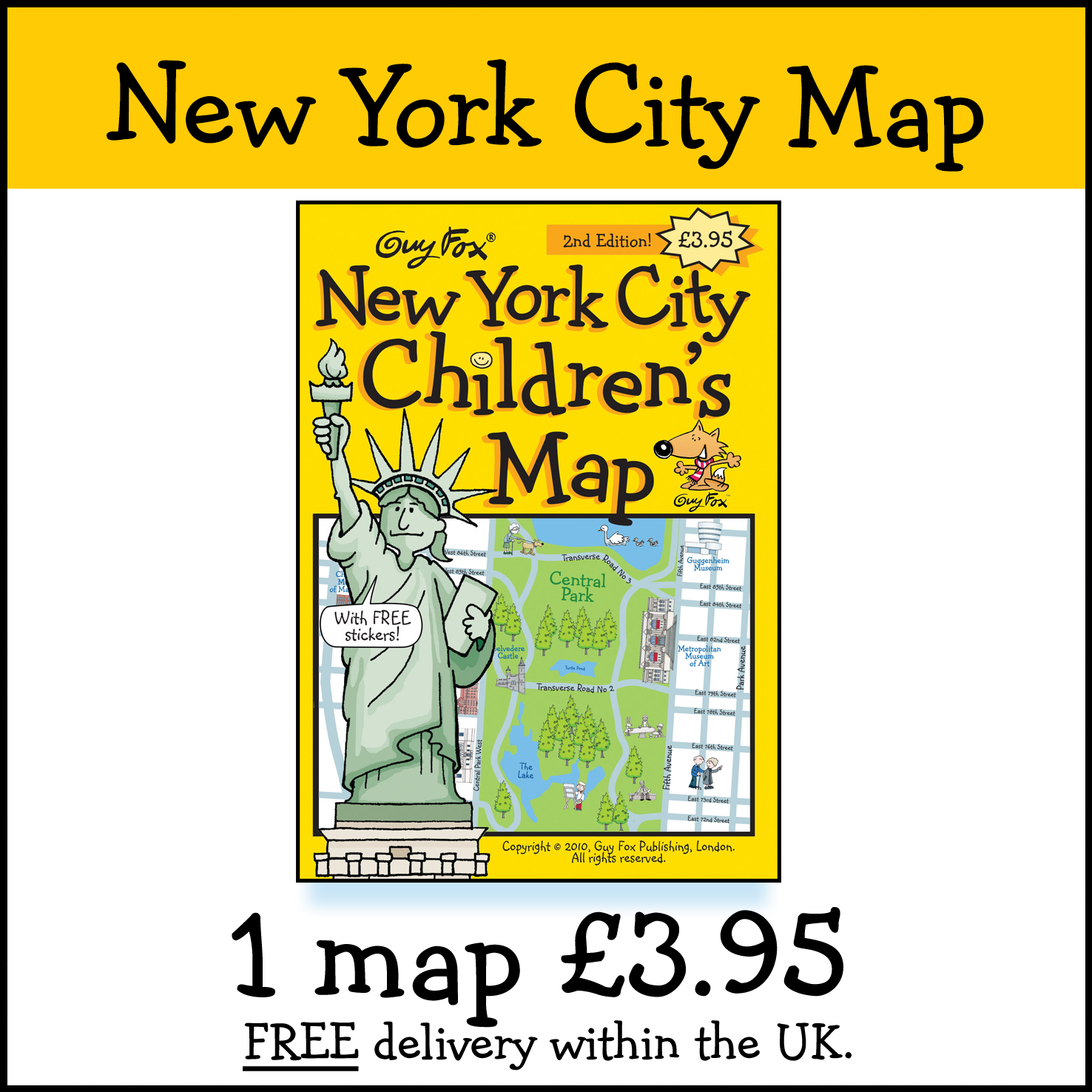 New York Children's Map | Guy Fox Direct